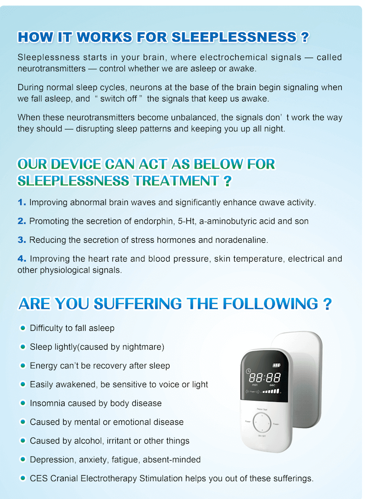 CES Max- CES Device- For Insomnia Anxiety-Alpha Wave Stim Therapy