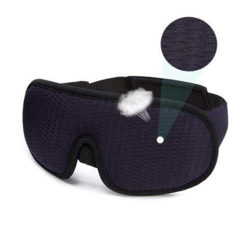 Breathable Deep Contoured Light Blocking Eye Mask for Sleep