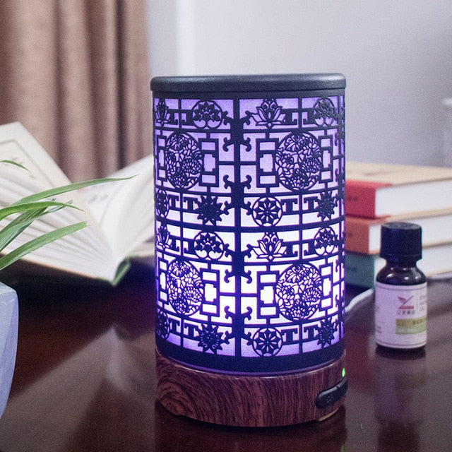 100 ml Metal Owl or Chinese Grid Essential Oil Diffuser
